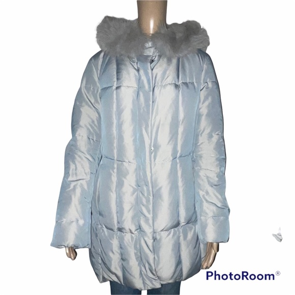 1 Madison | Jackets & Coats | Madison Down Filled Faux Fur Trim Hooded ...